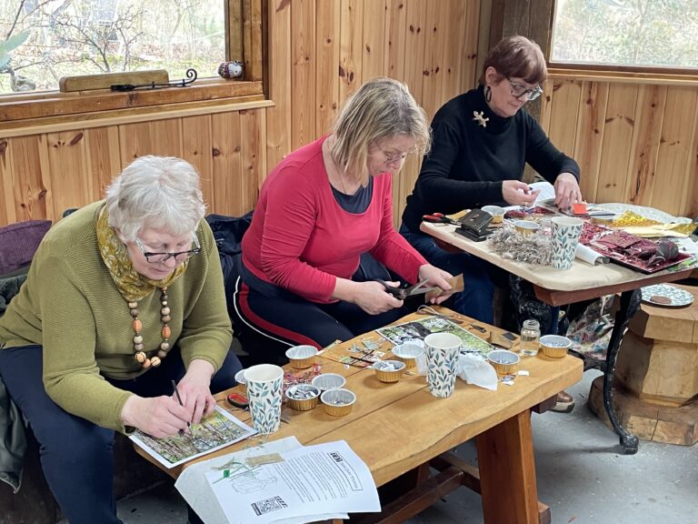 Colourful collaging at last week's workshop. Thank you to all those who ...